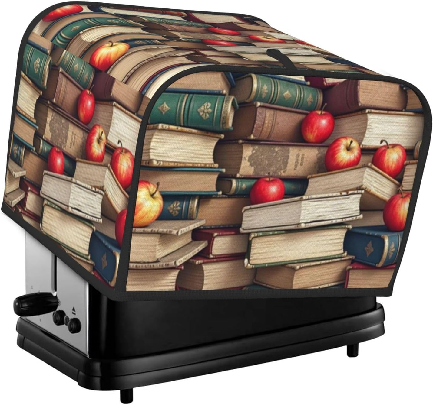 Stacked Books Toaster Cover Bread Machine Cover Fits For 4 Slice ...