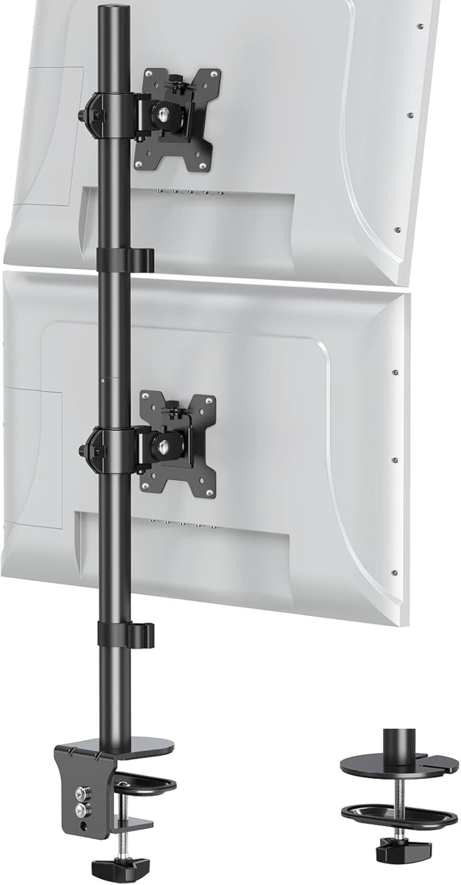 Stacked Monitor Mount for 2 Screen Max 32 inches, Computer Monitor Arm ...
