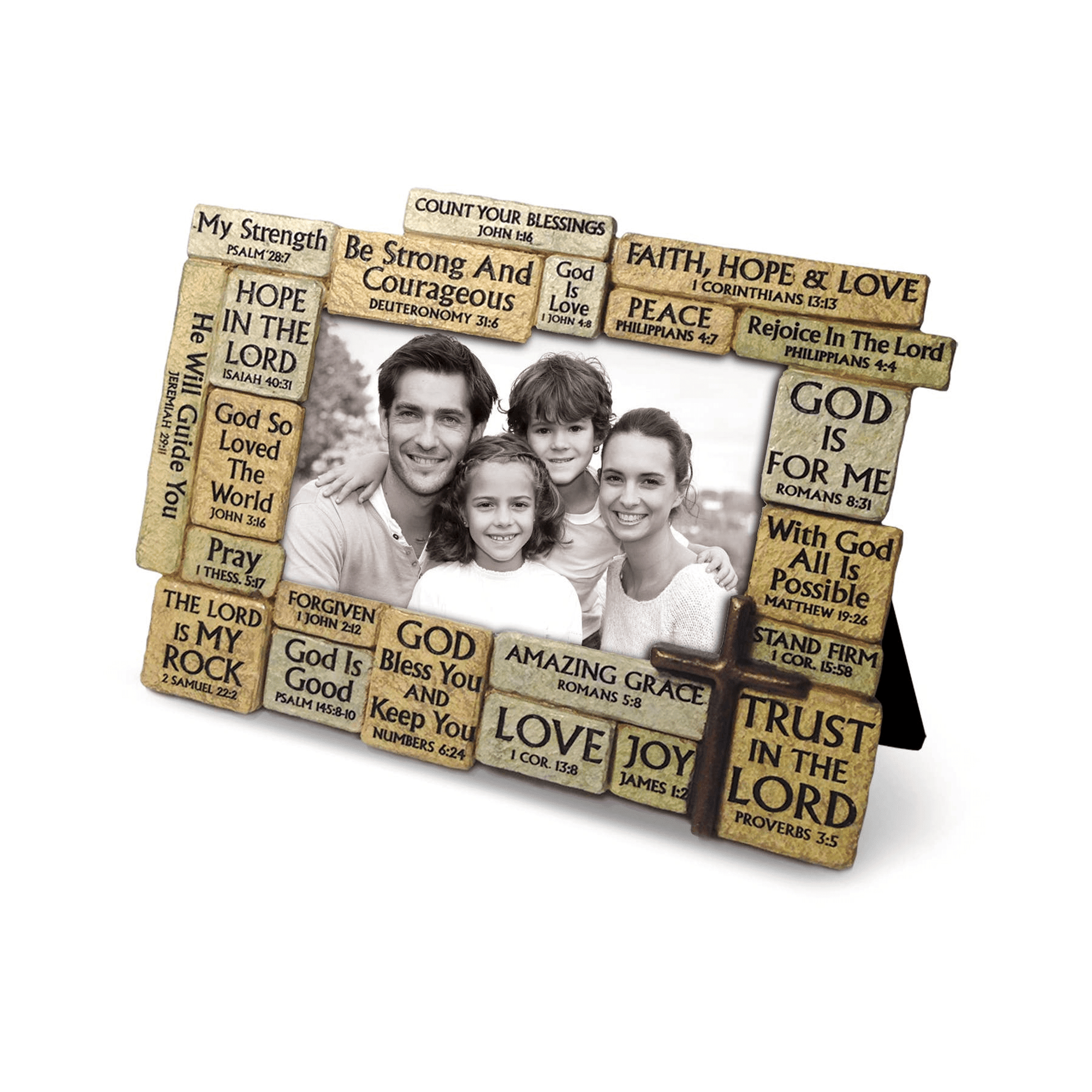 Stacked Stones Scripture Frame 1 - Walmart.com