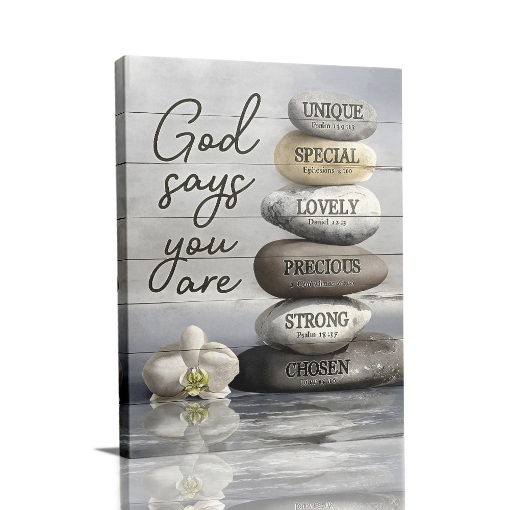 “Stacked Stones with Affirmations & Bible Verses (Calm Tone)” Spiritual ...