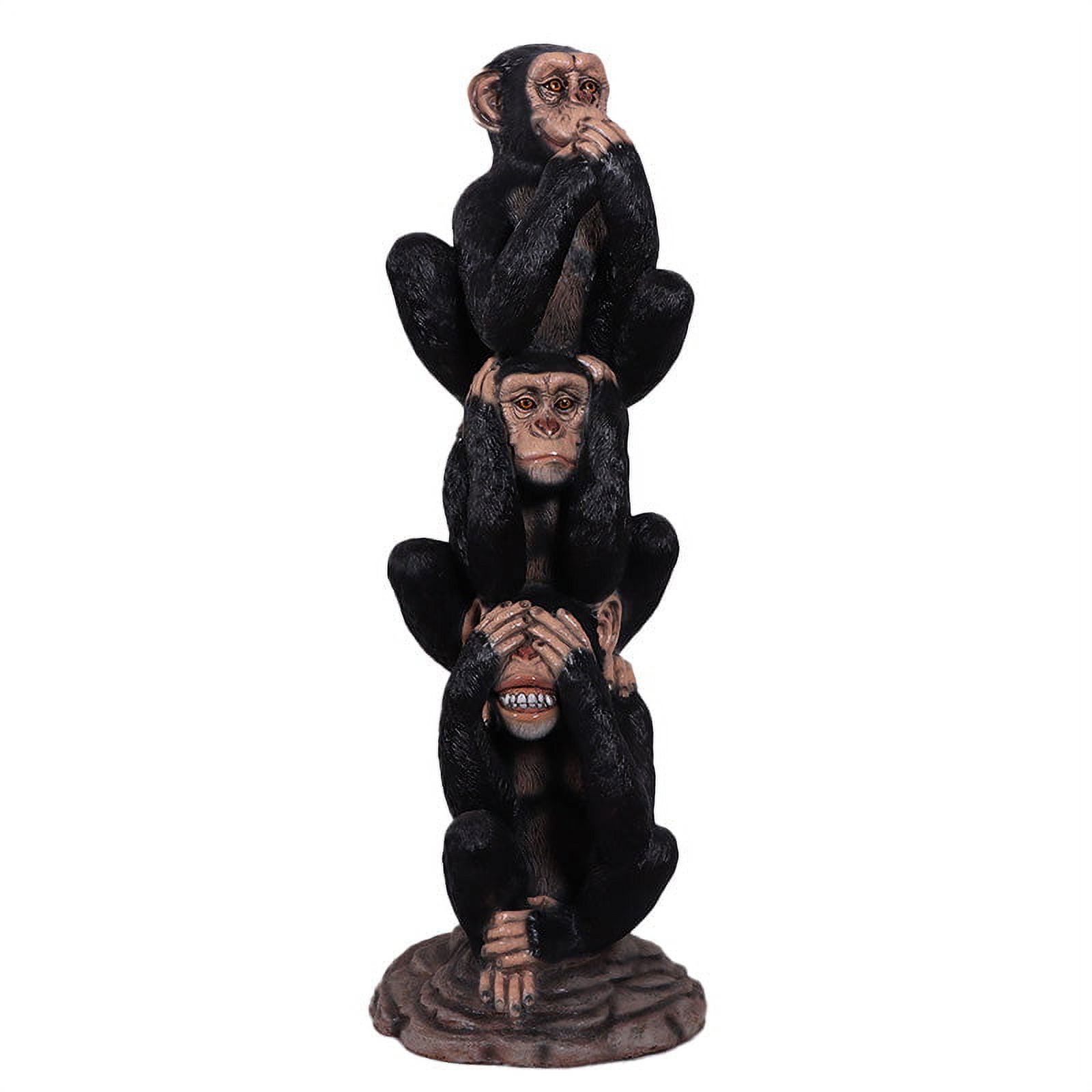 Stacked Three Wise Monkeys Life Size Statue - Walmart.com