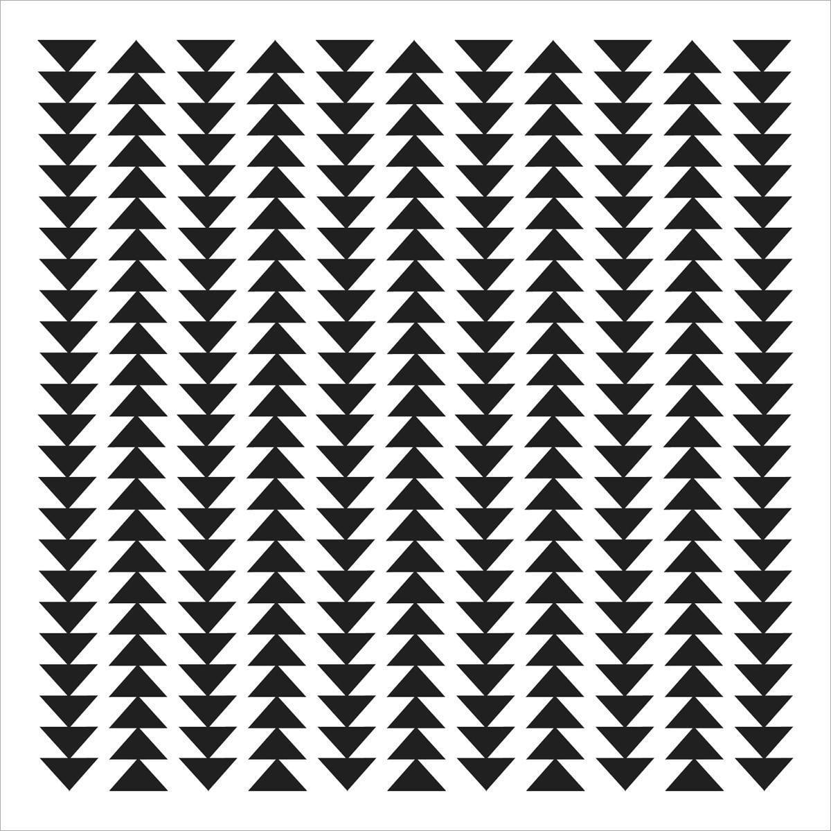 Stacked Triangles 12 x 12 Template - Crafters Workshop - Walmart.com