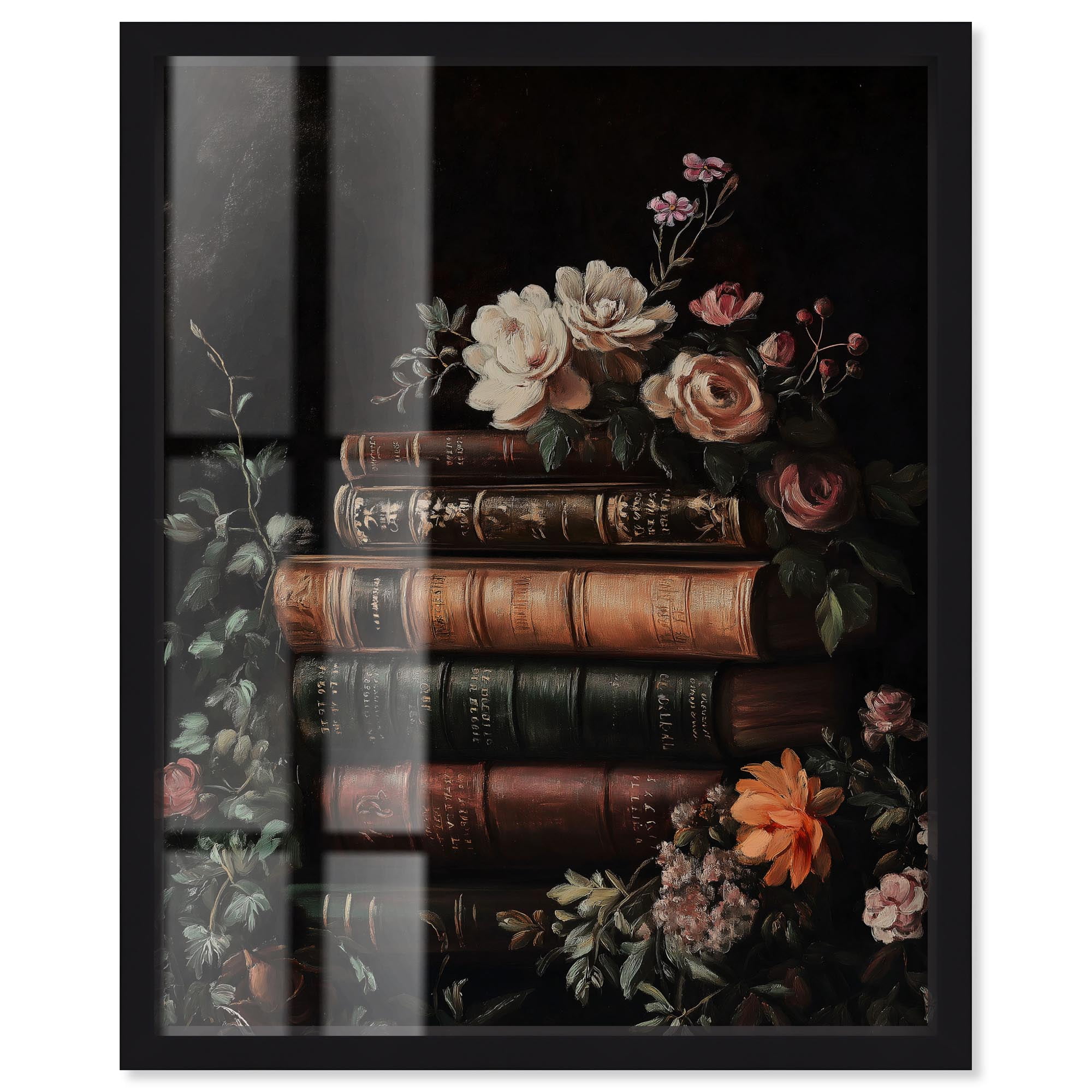 Stacked Wisdom Shadowbox Print Gothic Wall Decor by Art Remedy, Black ...