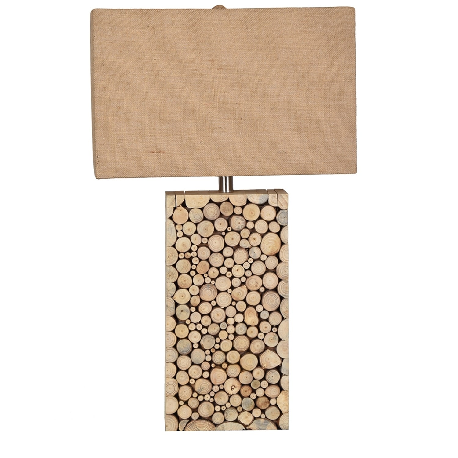 Stacked Wood Table Lamp - Walmart.com