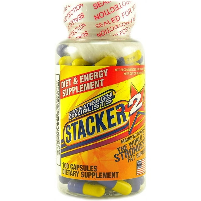 Stacker 2 Energy Pills, 100 CT in a Bottle, Pack of 5 - Walmart.com