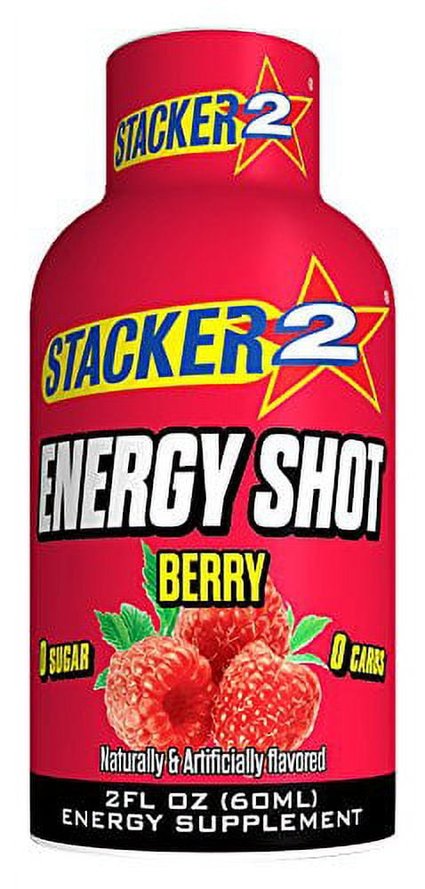 Stacker 2 Energy Shot Berry 2 oz. (Each) - Walmart.com