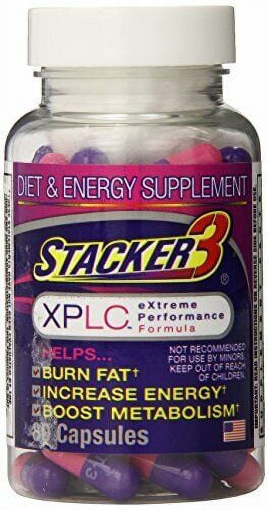 Stacker 3 XPLC Body Fat Burner and Metabolism Boosting 80 capsules ...