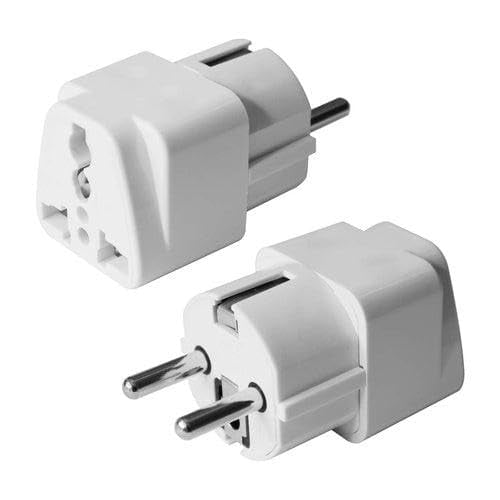 Stackfine 250V Universal 2 Pin to 3 Pin Conversion Plug Type F for Au ...