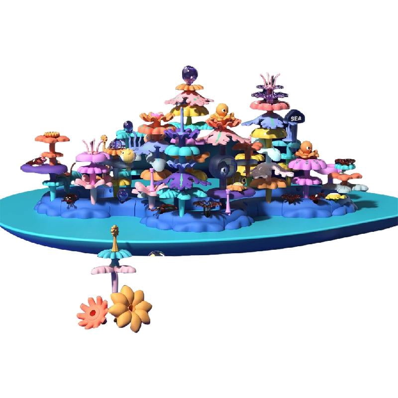 Stacking Blocks Flower Garden Building Toy Kids Party Favor Supplies ...