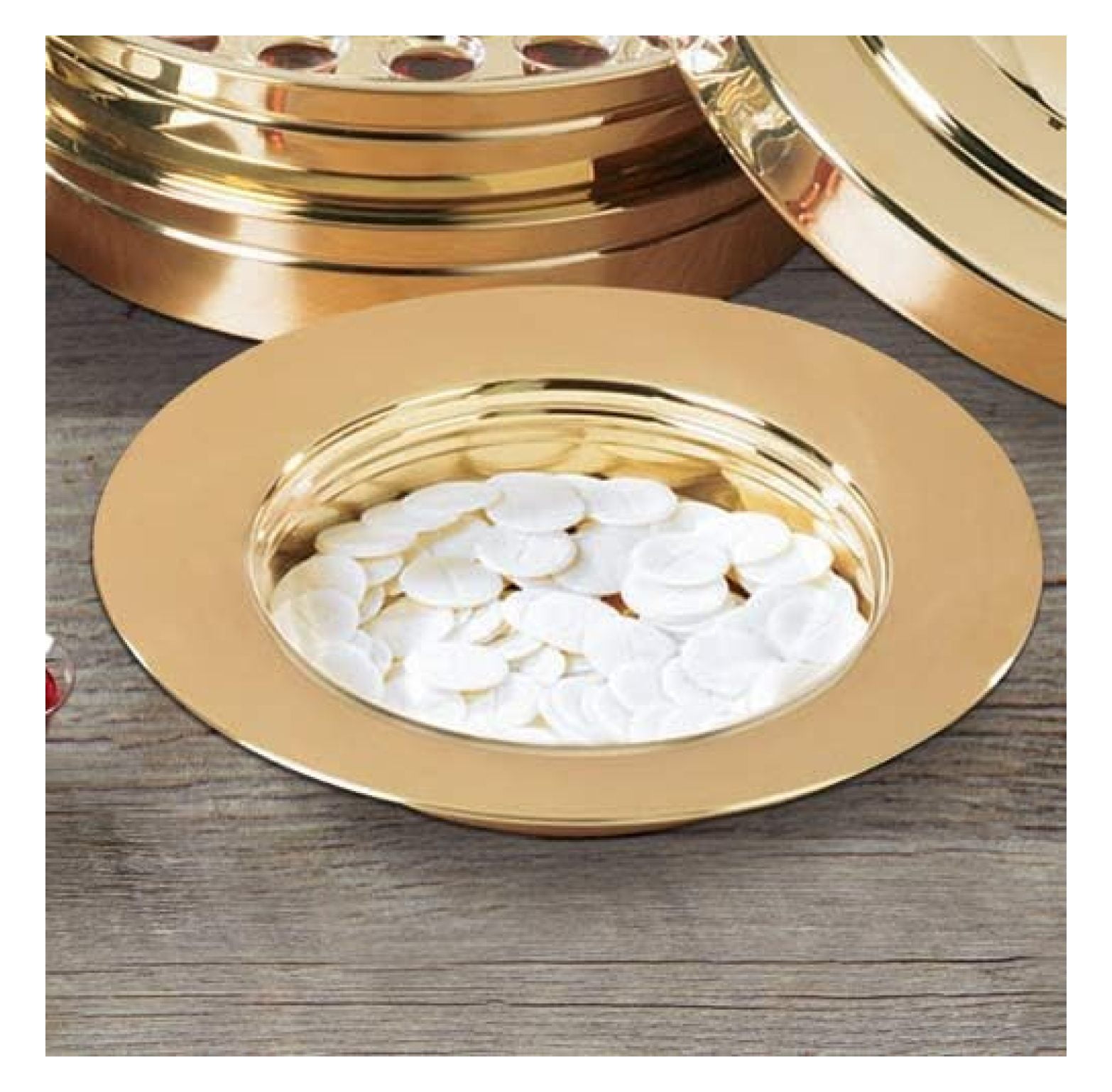 Stacking Bread Plate - Brass Finish - Walmart.com