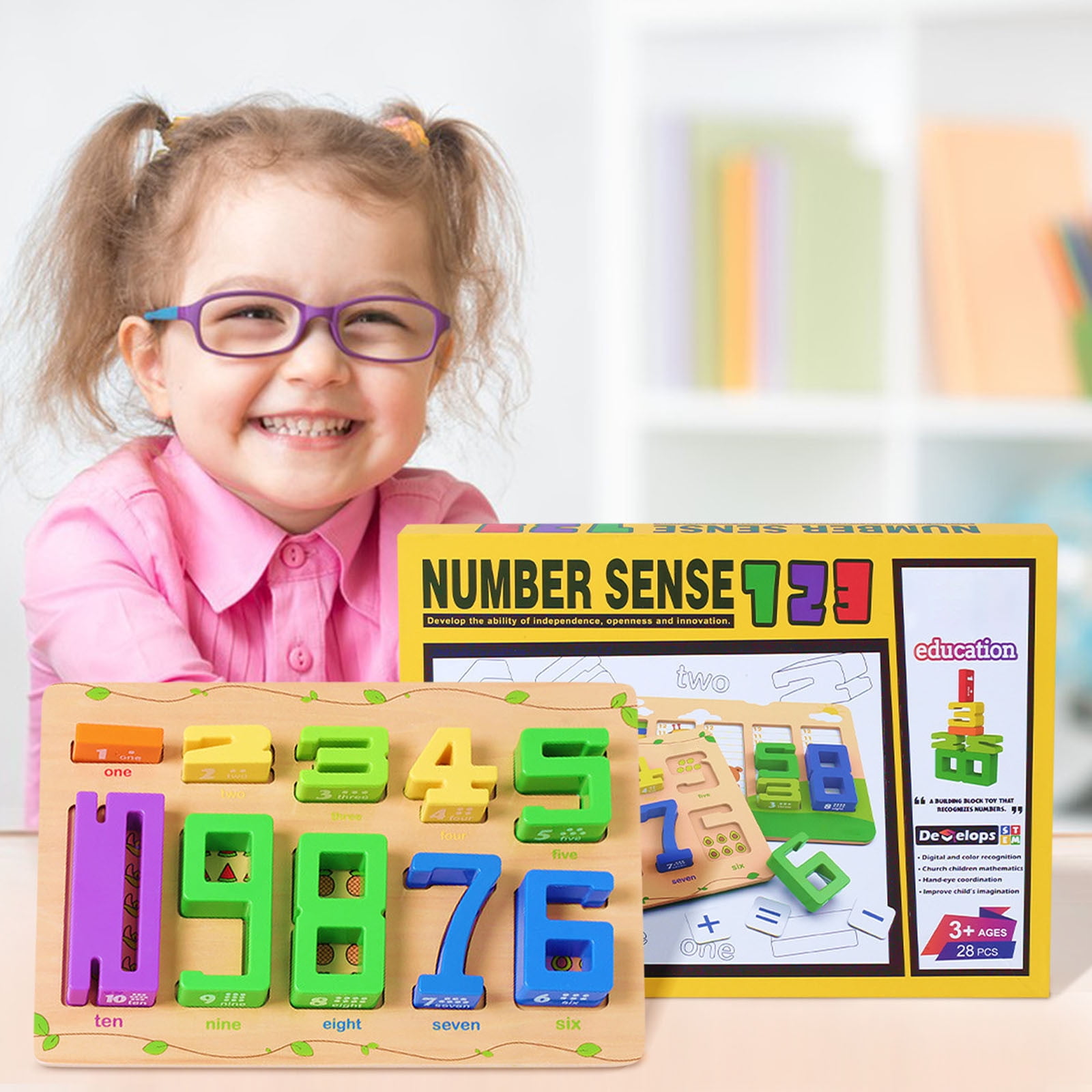 Stacking Building Blocks 1-10 Number Game Balances Competition Toy ...