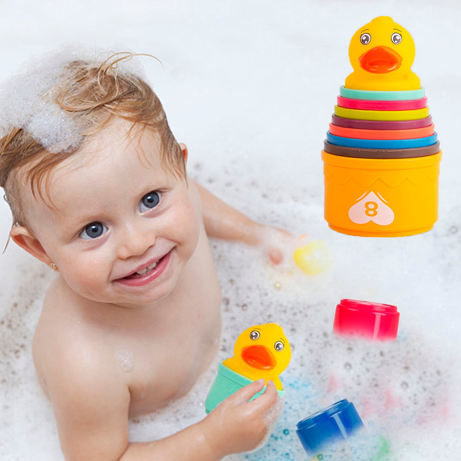 Stacking Cups Baby Building Learning Toys Set Baby Toys 1218 Months ...