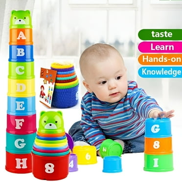 Fisher-Price Baby's First Blocks: 10-Piece Stack & Sorter Toy with ...