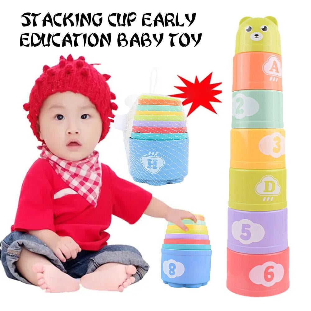 Stacking Cups Toys for Toddlers 1-3, Baby Toys Stacking Cups & Soft ...