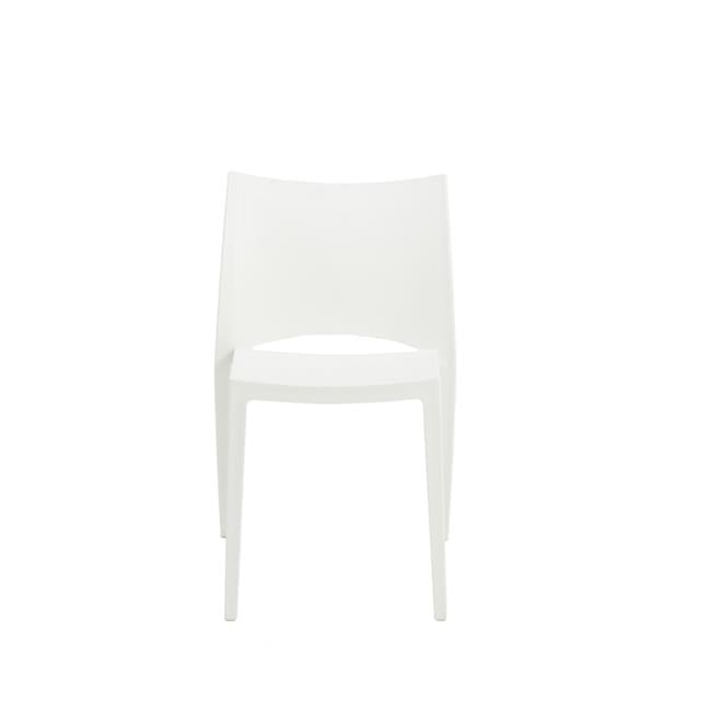 Stacking Indoor or Outdoor Chairs, White - Set of 2 - Walmart.com
