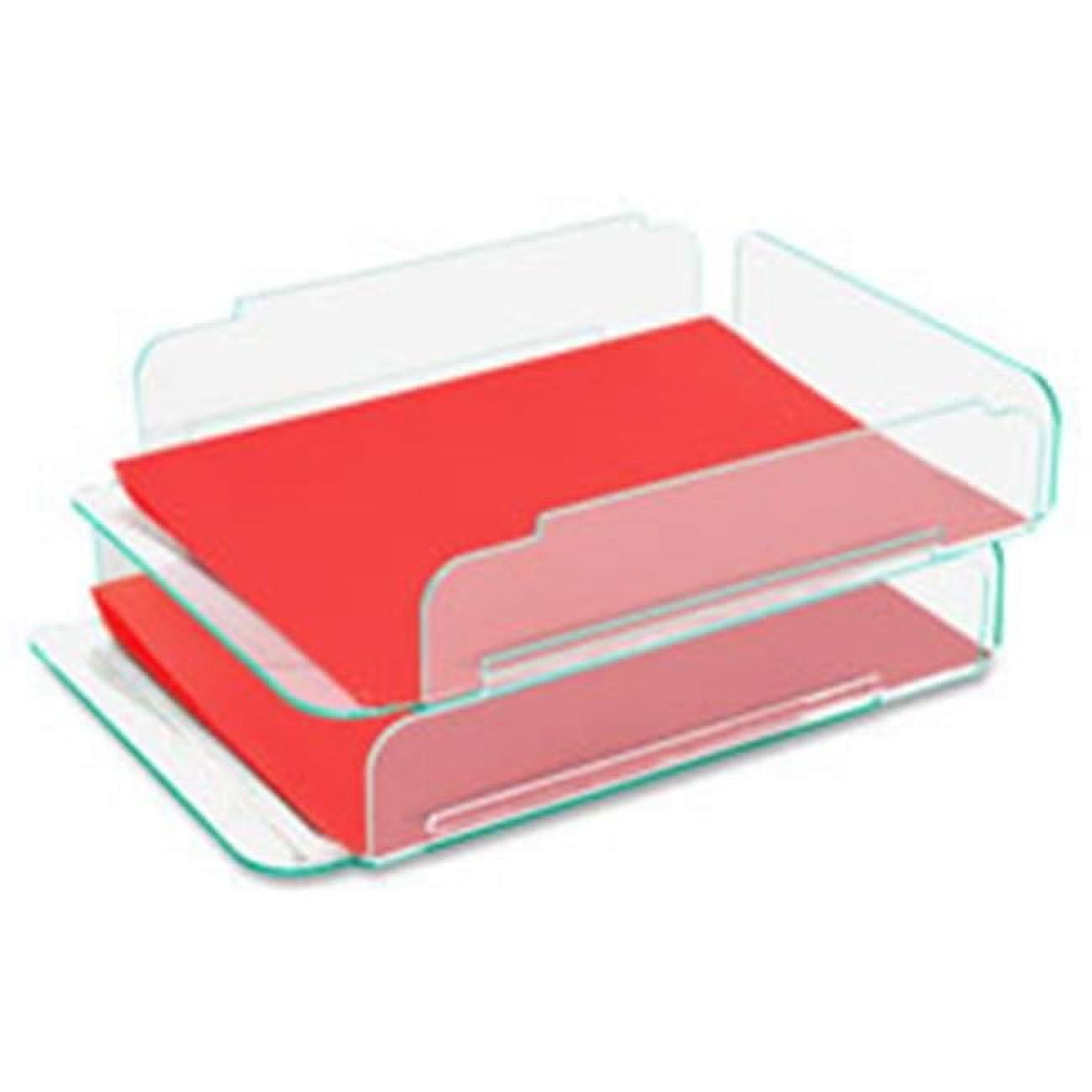 Stacking Letter Tray, 2-PK, 13 in. x 10.25 in. x 2.75 in., CL-Green ...
