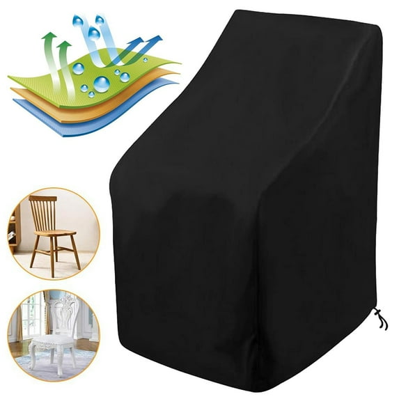 Weatherproof Protective Stackable Outdoor Chair Cover, Multiple Sizes ...