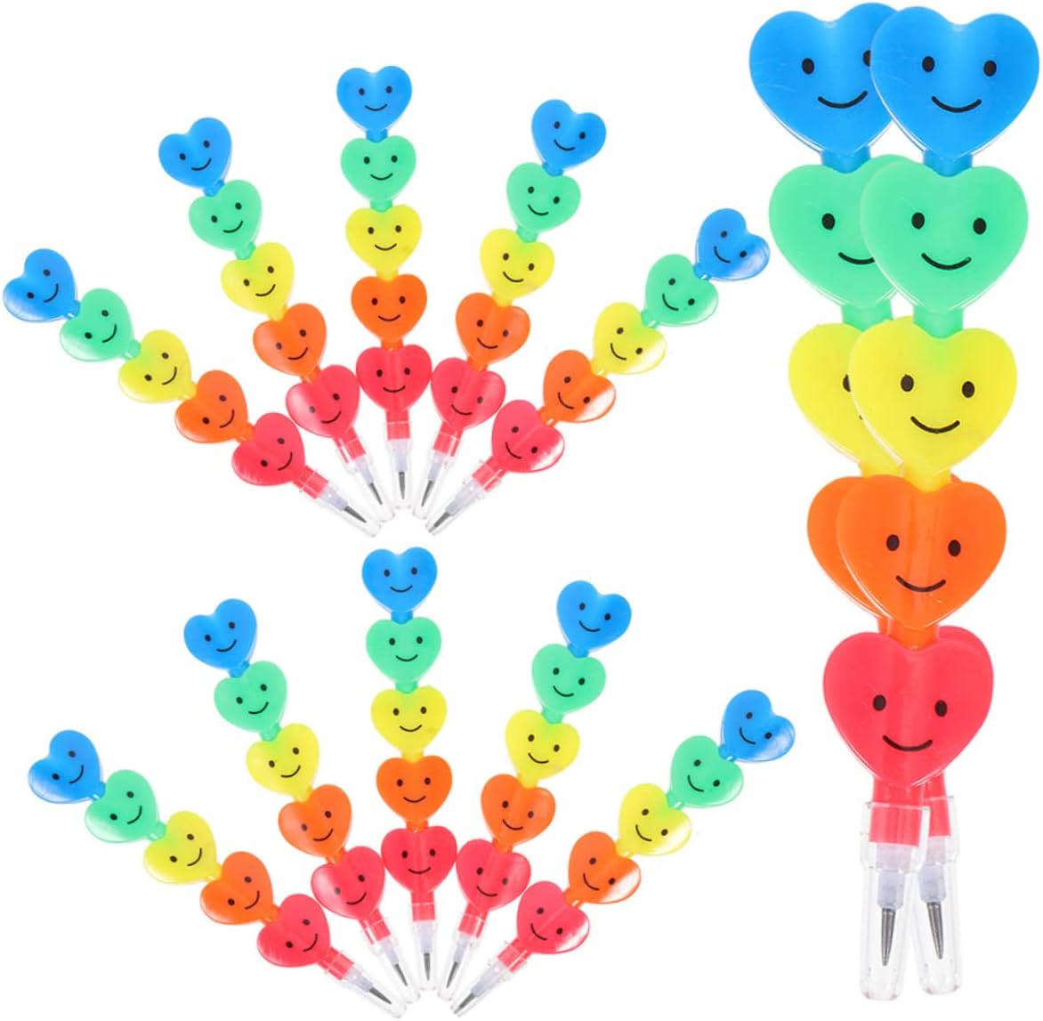 Stacking Pencils Colored Pencils 12Pcs Stackable Valentines Day ...