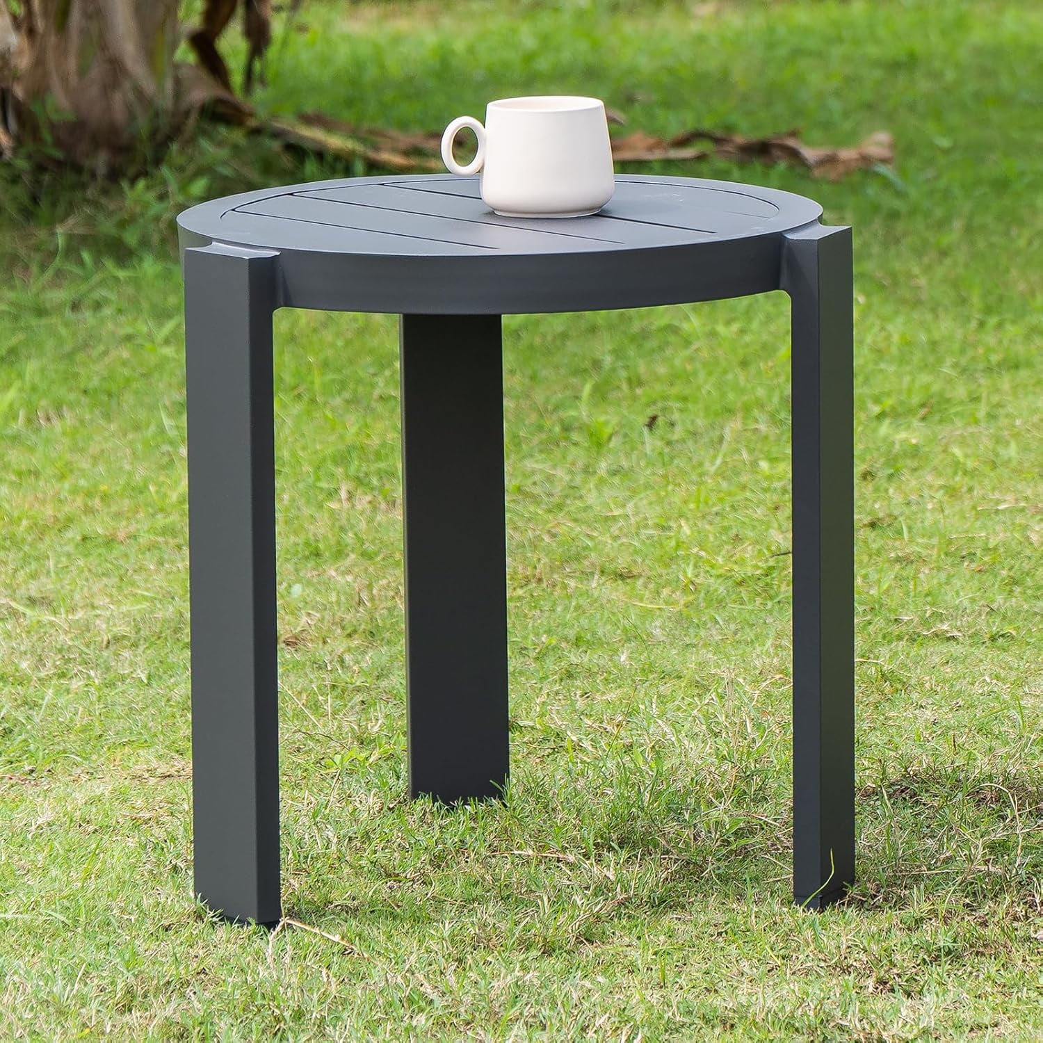 Stacking Side Tables Outdoor End All Weather Stackable Side Round ...