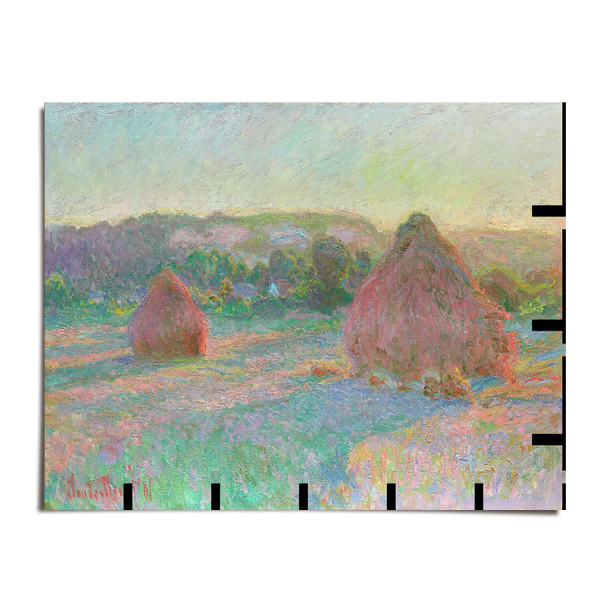 Stacks of Wheat, End of Summer - Claude Monet - 8.5x11 - Wall Art Print ...