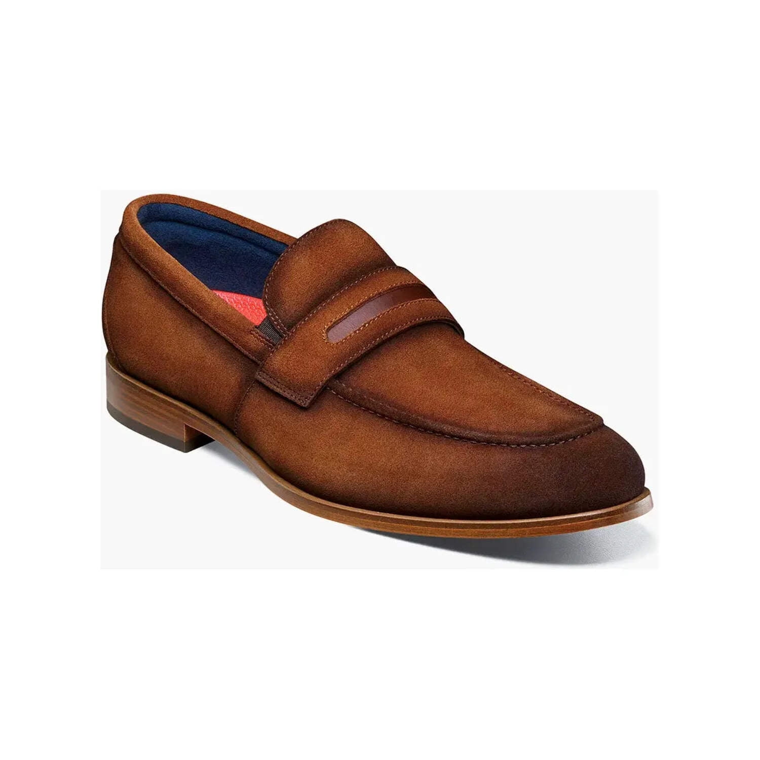 Stacy Adams Burke Moc Toe Saddle Slip On Dressy Shoes Copper 25676-220 ...