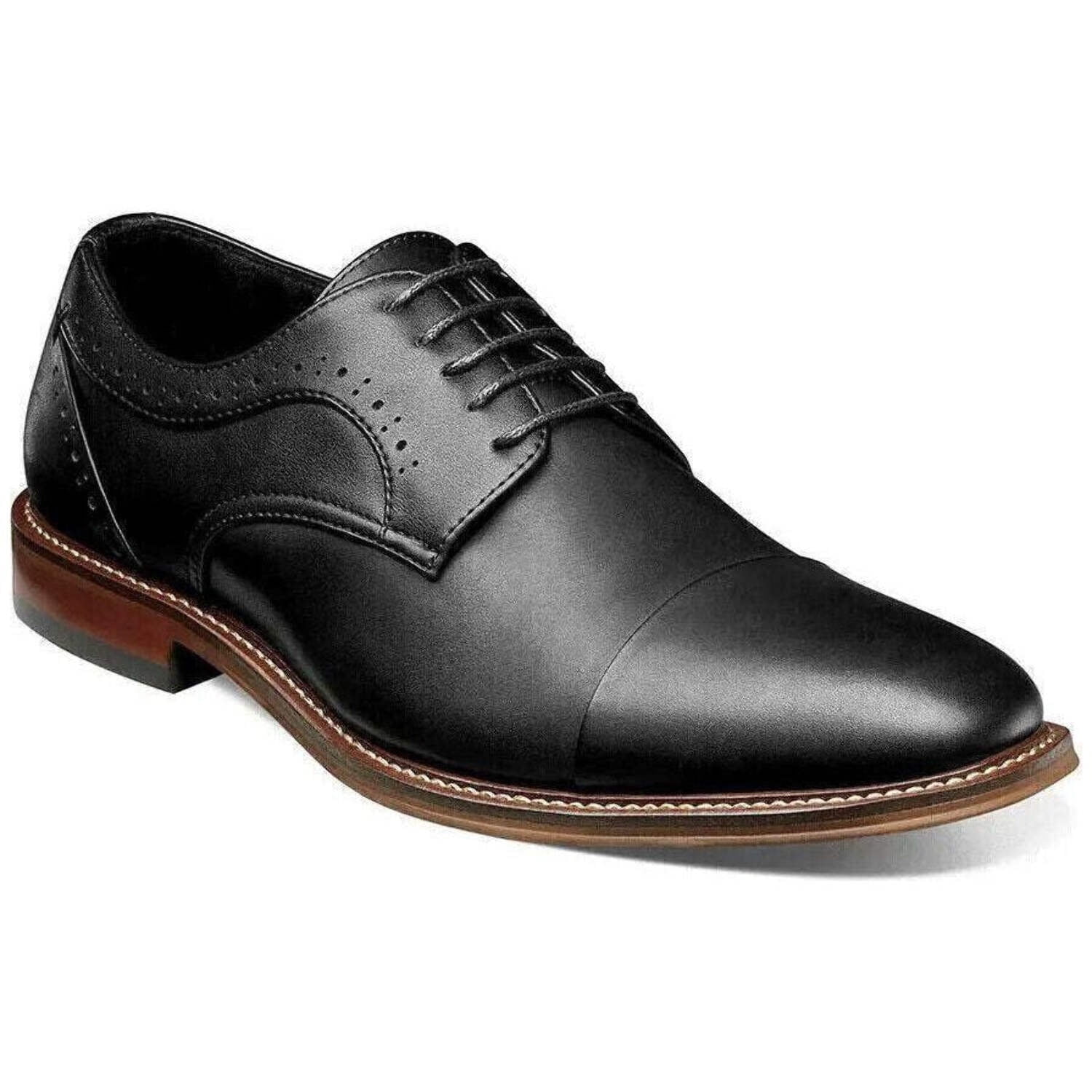 Stacy Adams Maddox Cap Toe Oxford Shoes Comfortable Black 25488-001 ...