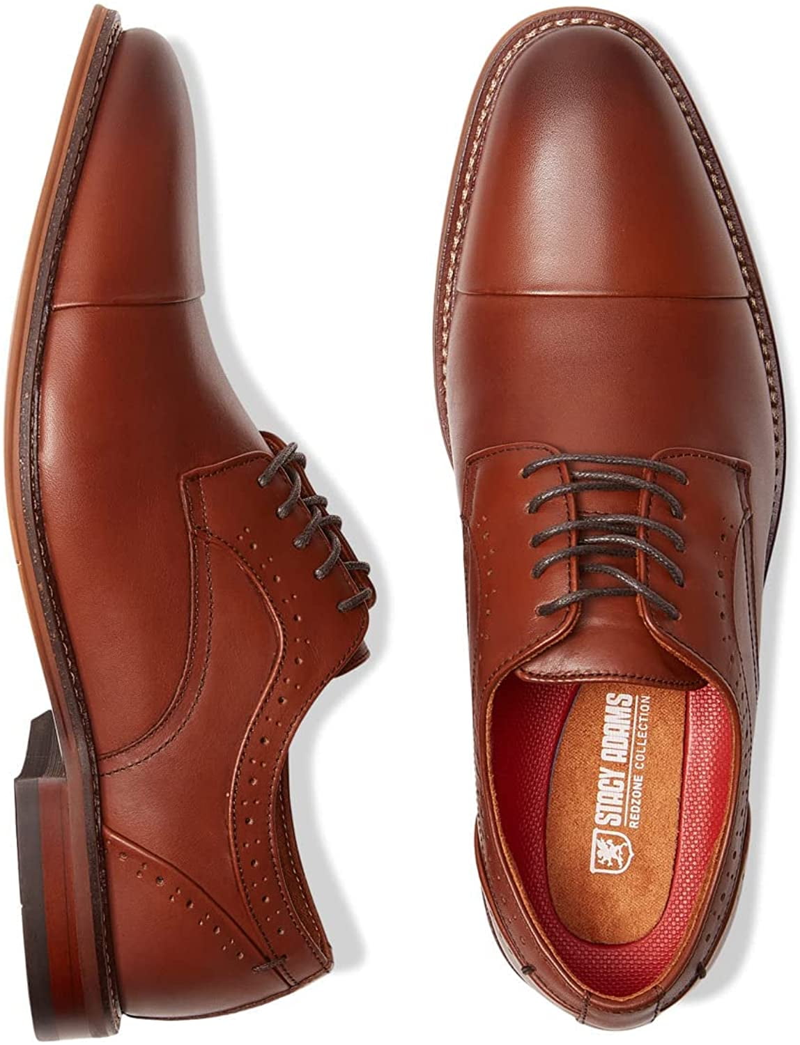 Stacy Adams Kallum Cap Toe Oxford Men's Formal Shoes Chocolate 25488 ...