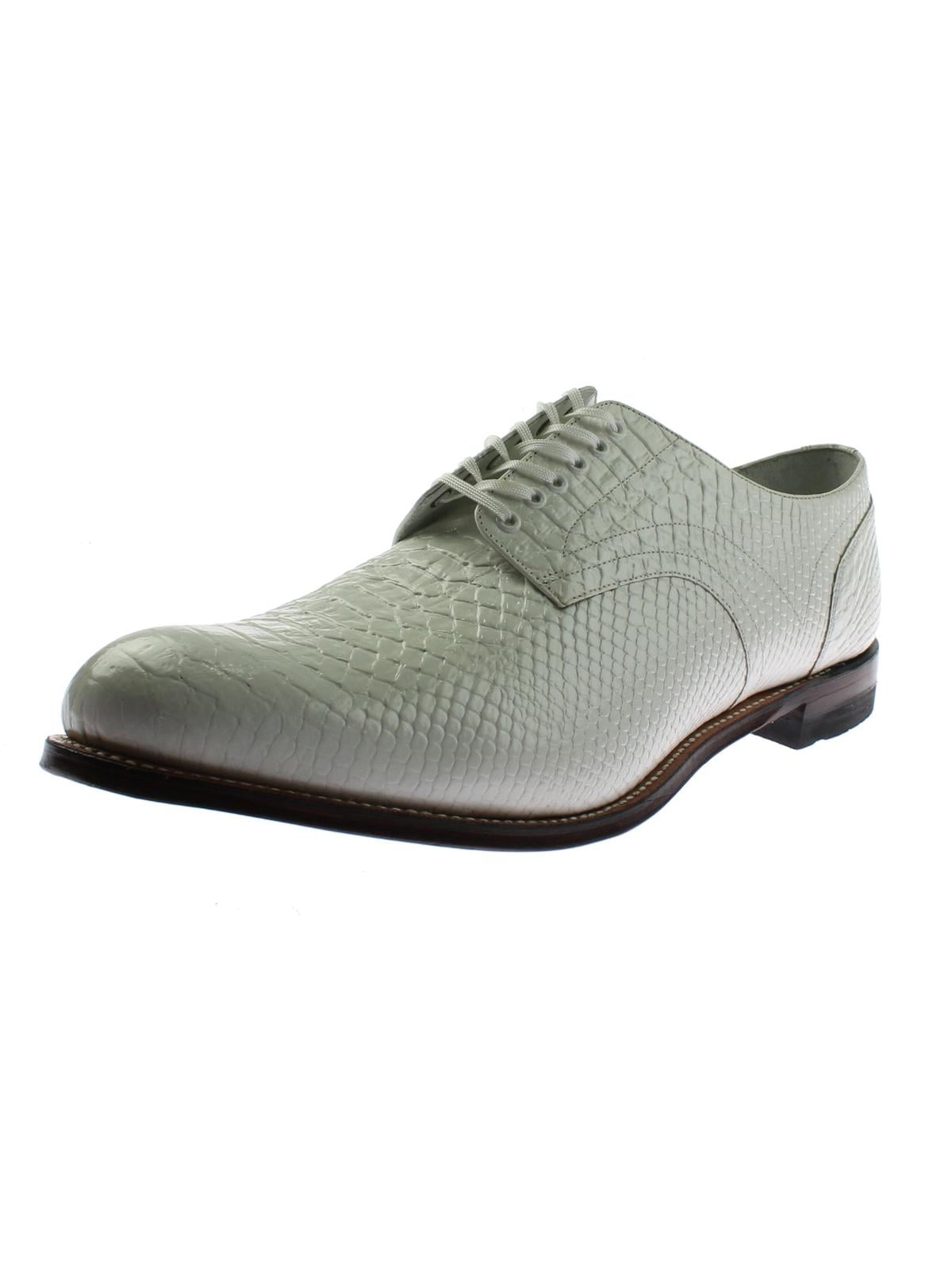 Stacy Adams Mens Madison Snake Embossed Leather Oxfords - Walmart.com