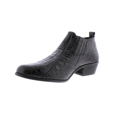 Men Stacy Adams Boot Madison Black White Biscuit Toe Zipper 00026-111 ...