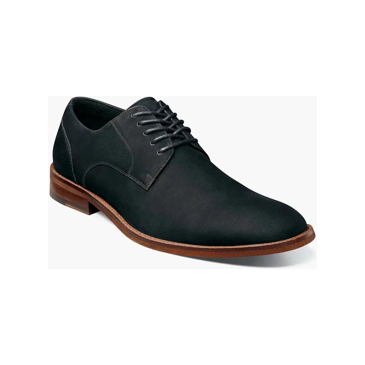 Stacy Adams Preston Plain Toe Lace Up Men's Shoes Black 25650-001 ...