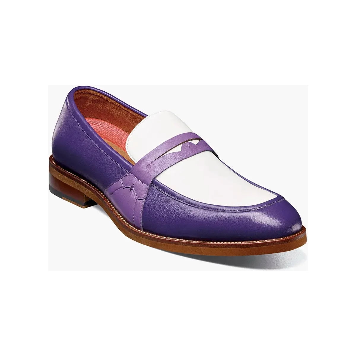 Stacy Adams Prichard Moc Toe Penny Slip On Shoes Purple Multi 25693-540 ...