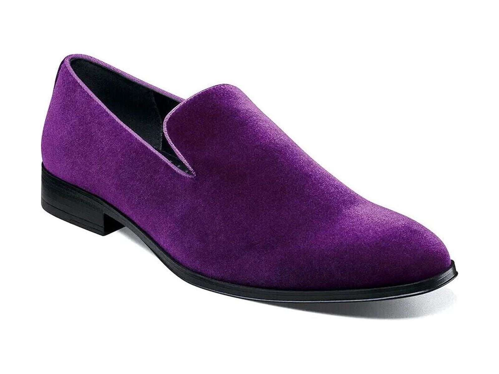 Stacy Adams Brand Savion Plain Toe Velour Slip On, Good for Walking ...