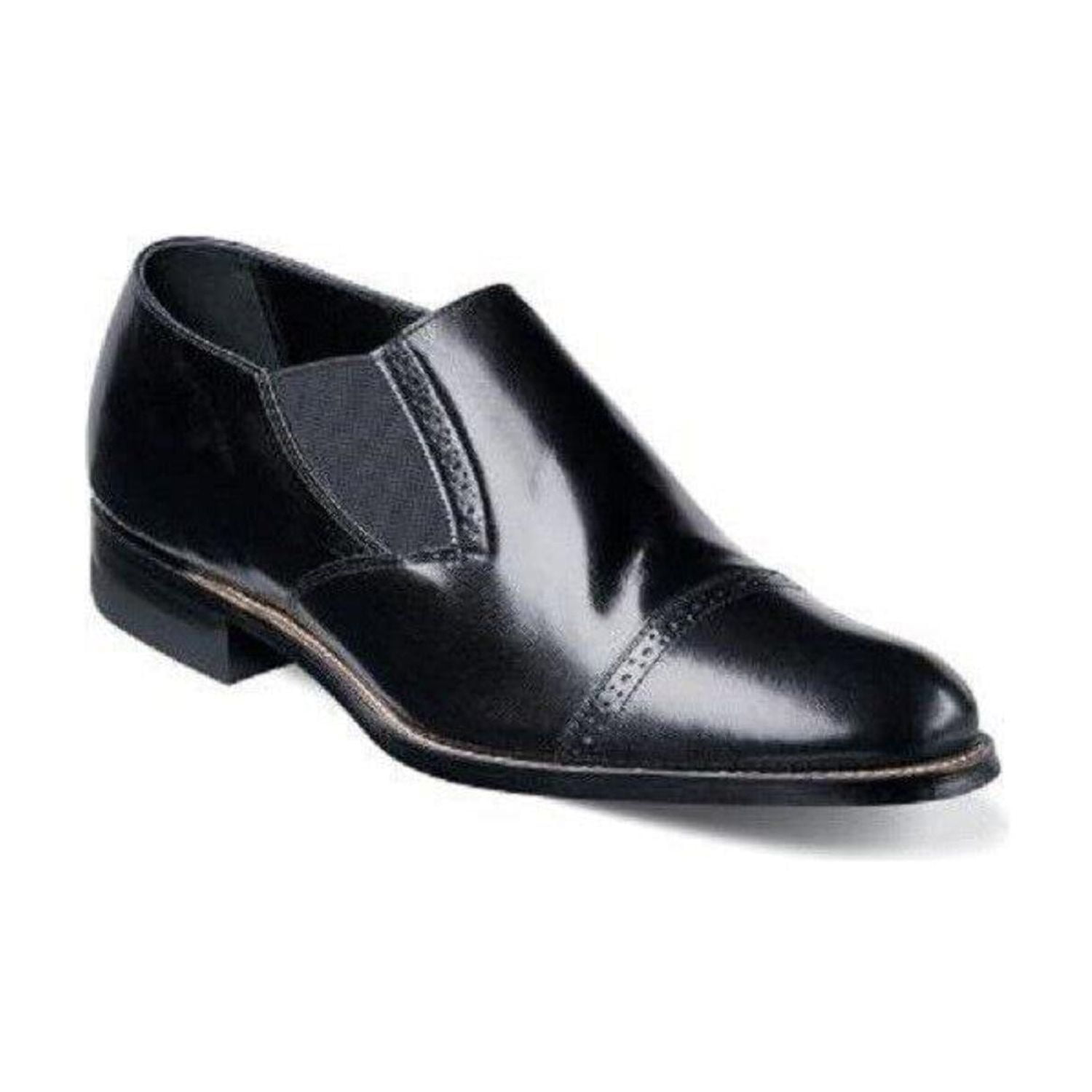 Stacy Adams Shoes Biscuit Black Madison Loafer Leather 00017-01 ...