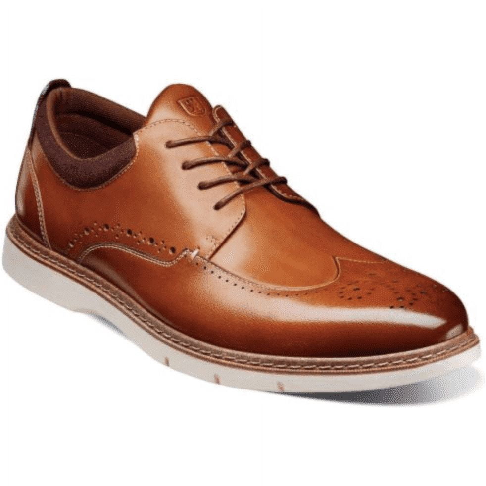Stacy Adams Synergy Wingtip Oxford Men's Shoes Cognac Leather 25418-221 ...