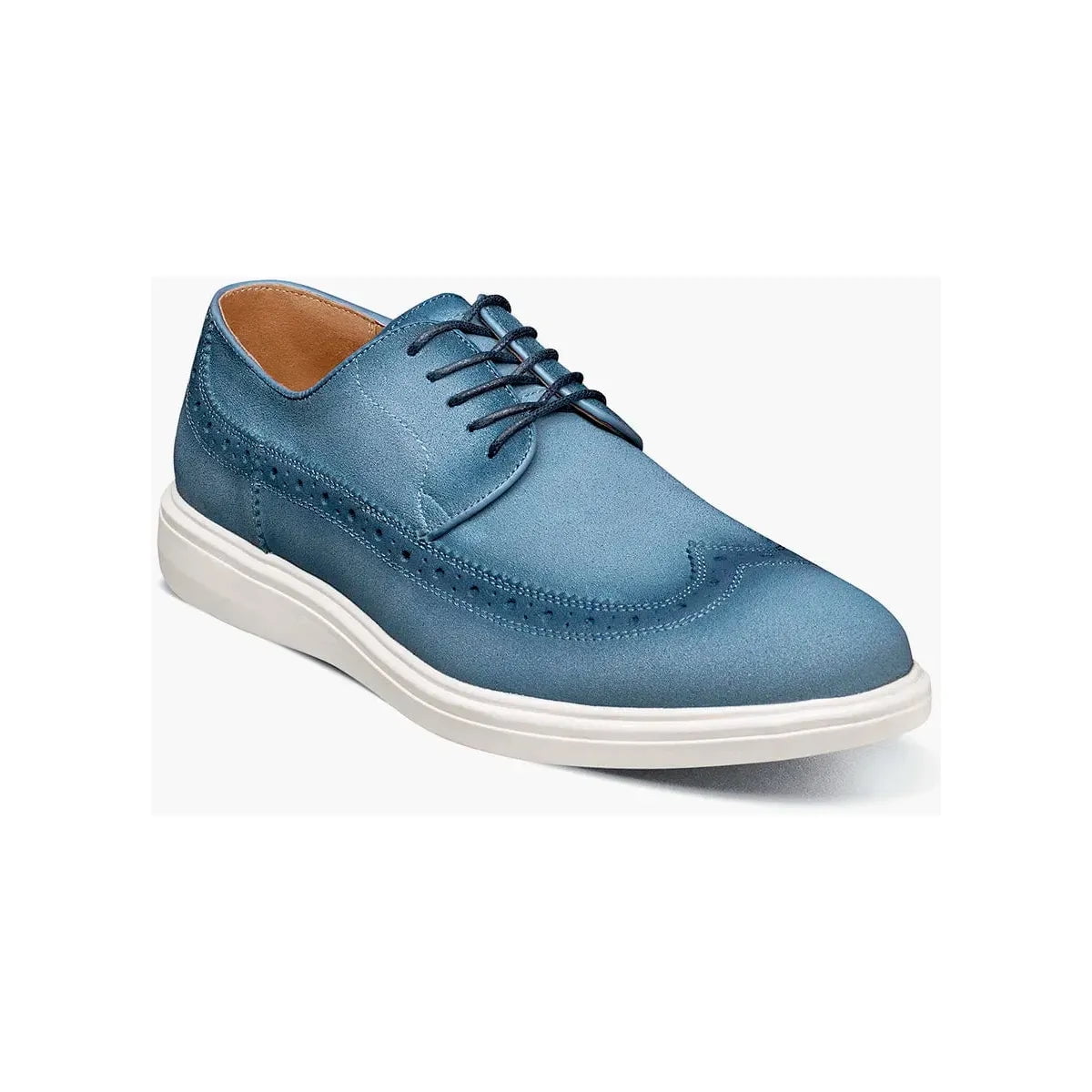 Stacy Adams Trudell Wingtip Lace Up Walking Shoes Light Blue 25691-459 ...