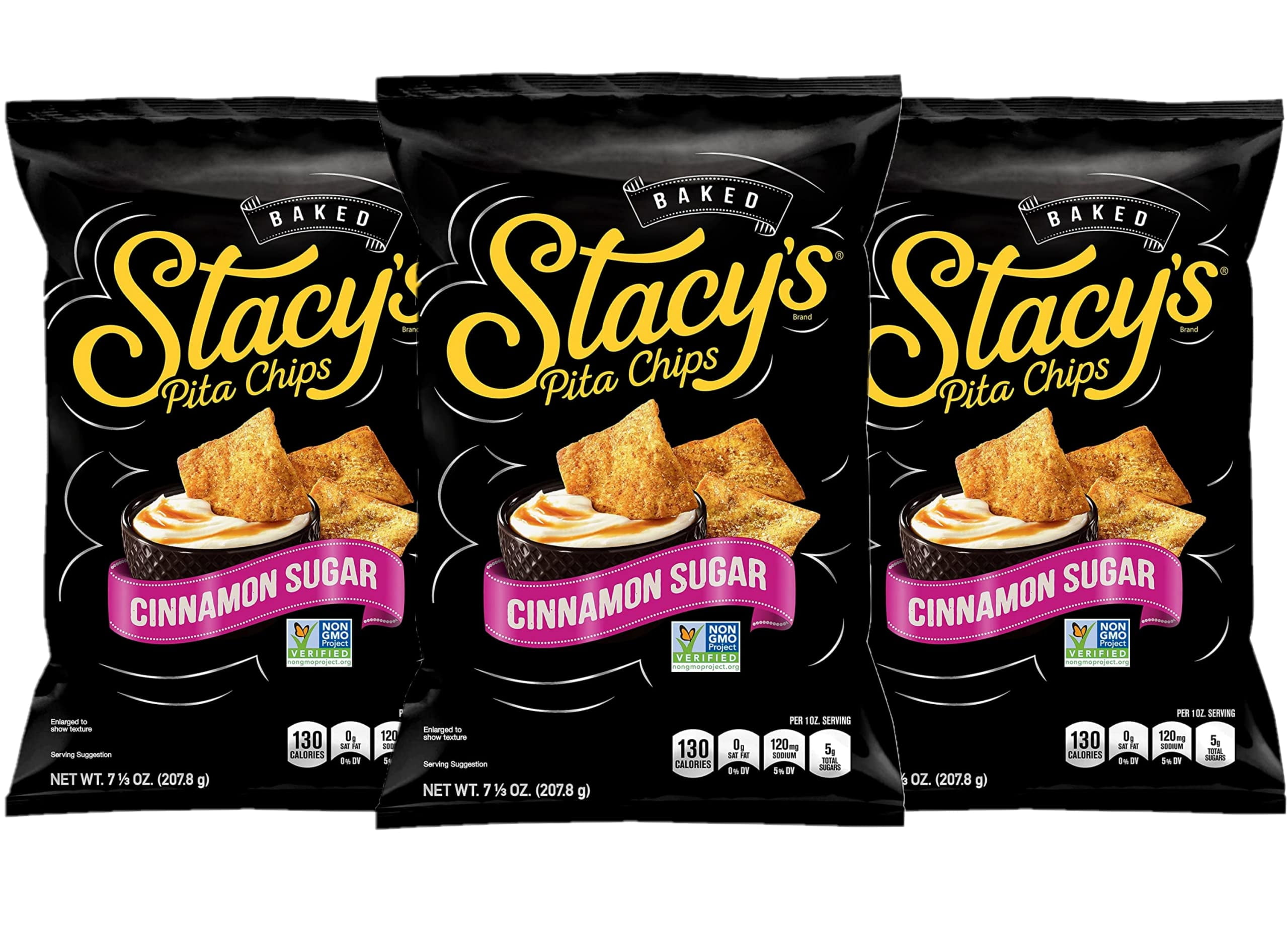 Stacy's Cinnamon Sugar Pita Chips, Pack of 3 - Walmart.com