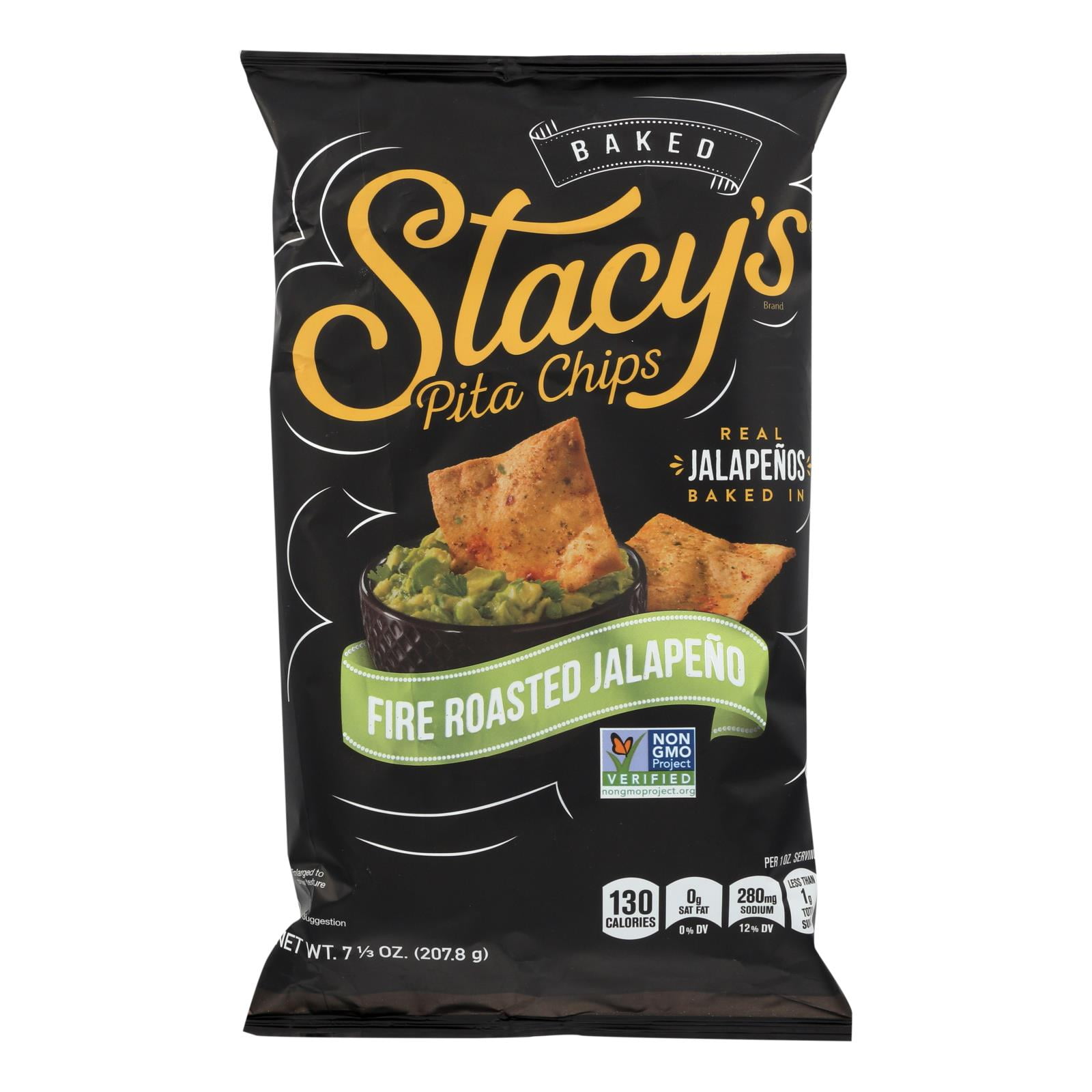 Stacy's Low Saturated Fat Fire Roasted Jalapeno Pita Chips - Case of 12 ...