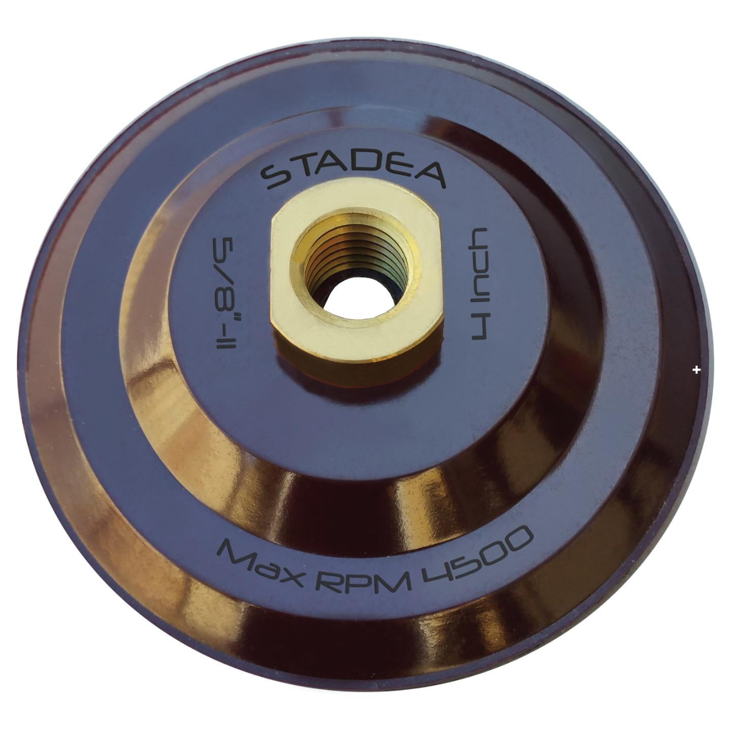 Stadea 4" Rigid Hook and Loop Backing Pad for Flat Surface Wet Dry ...