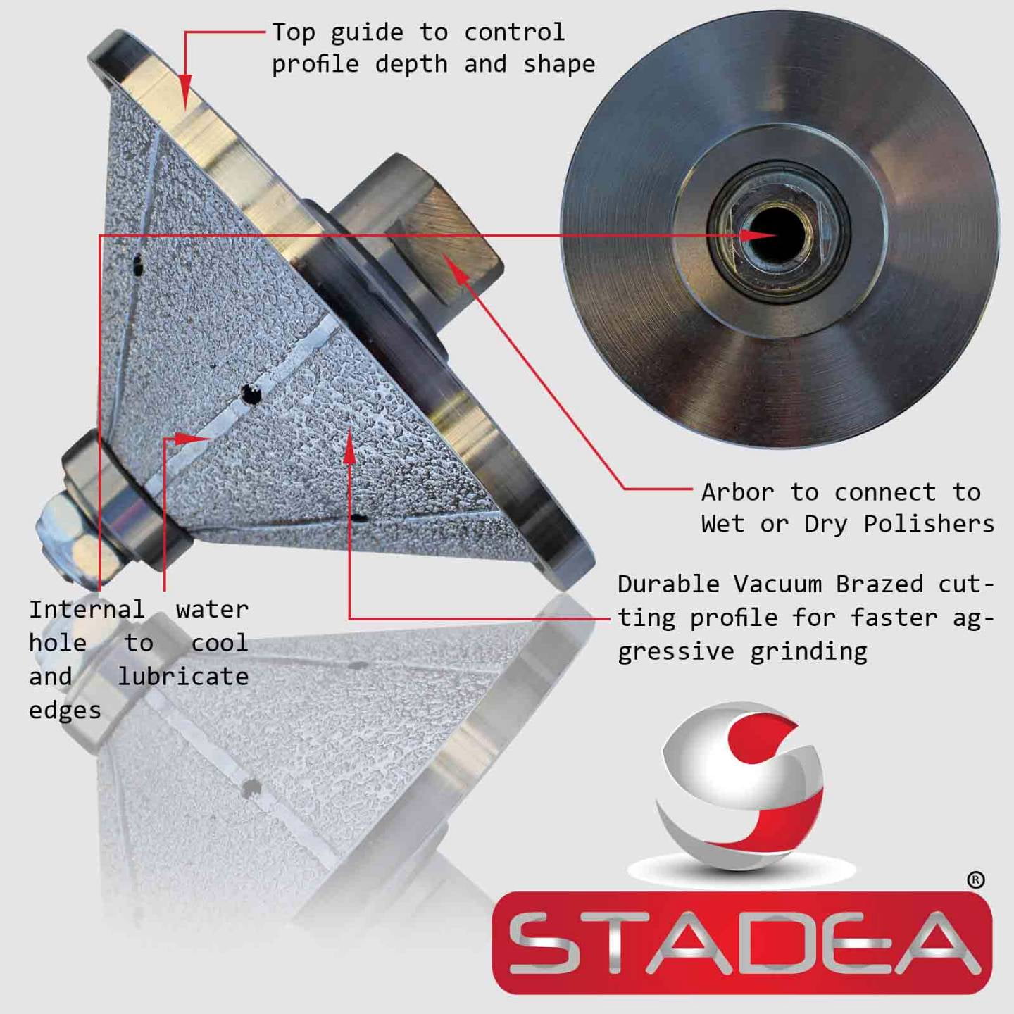Stadea Diamond Profile Wheel / Profile Grinding Wheel 45 degree / Bevel ...