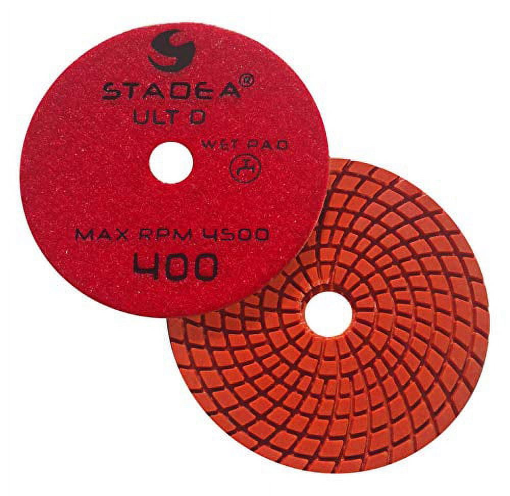 Stadea PPW111X Granite Polishing Pads 4" Diamond Pad 500 Grit For ...