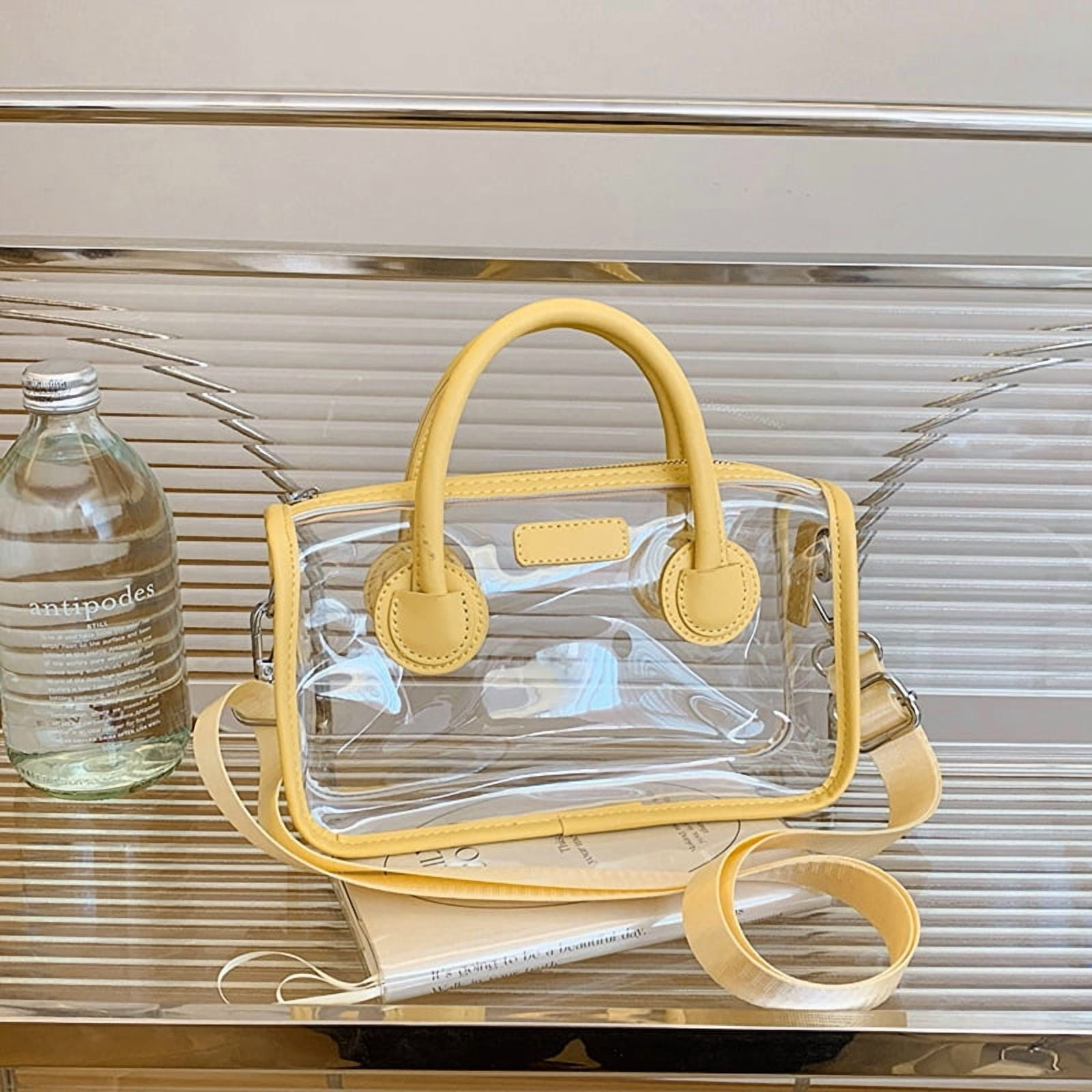 Stadium Approved Clear Crossbody Bag,Small See Through Purse Handbag ...