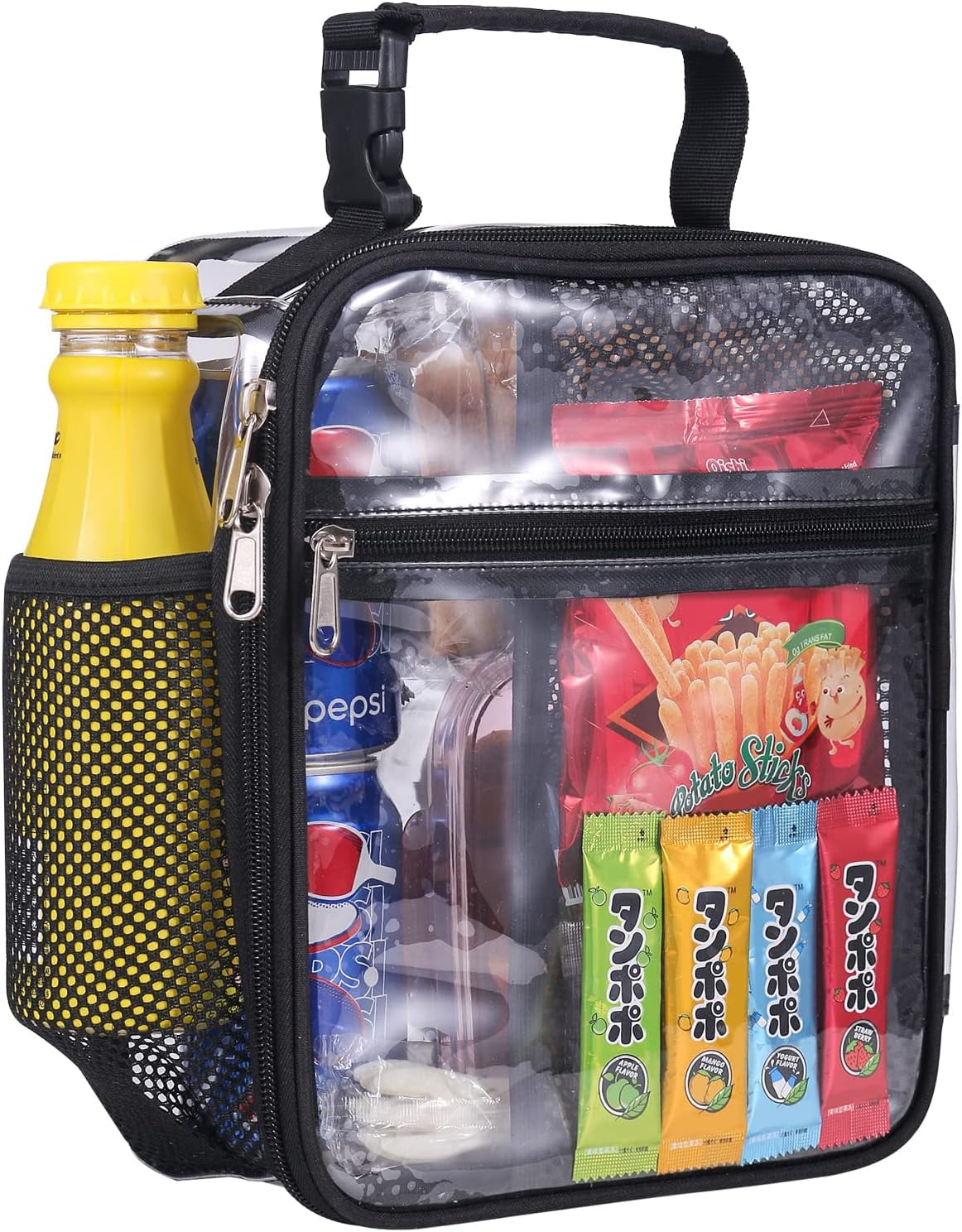 Stadium Approved Clear Lunch Bag for Work, Reusable Clear Lunch Box ...