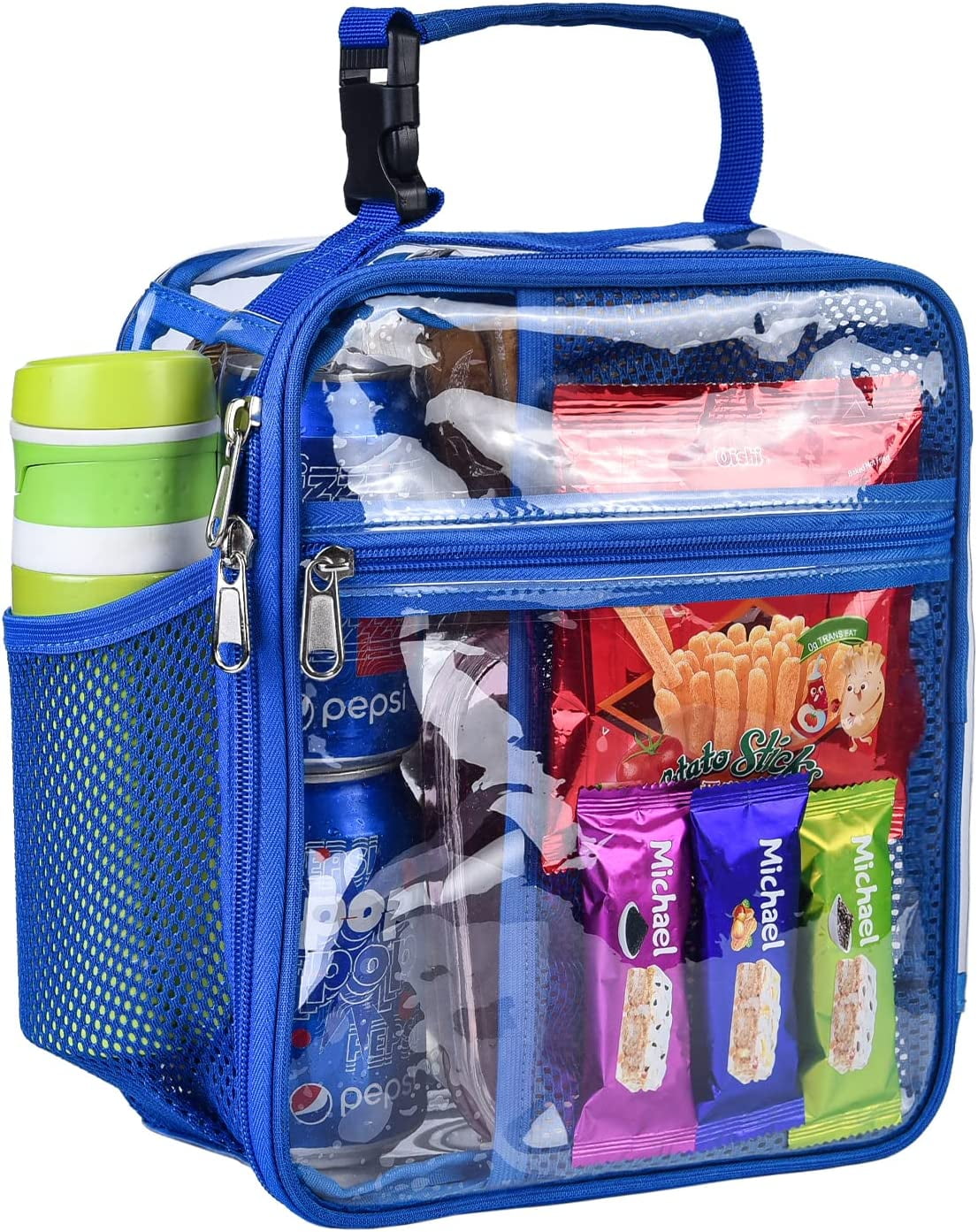 Stadium Approved Clear Lunch Bag for Work, Reusable Clear Lunch Box ...