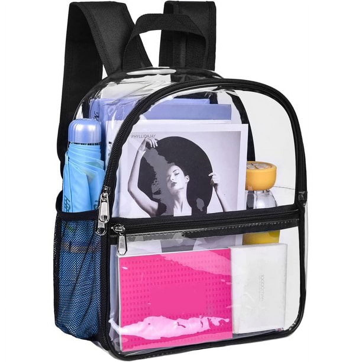 Stadium Approved Clear Mini Backpack Heavy Duty Transparent Backpack ...