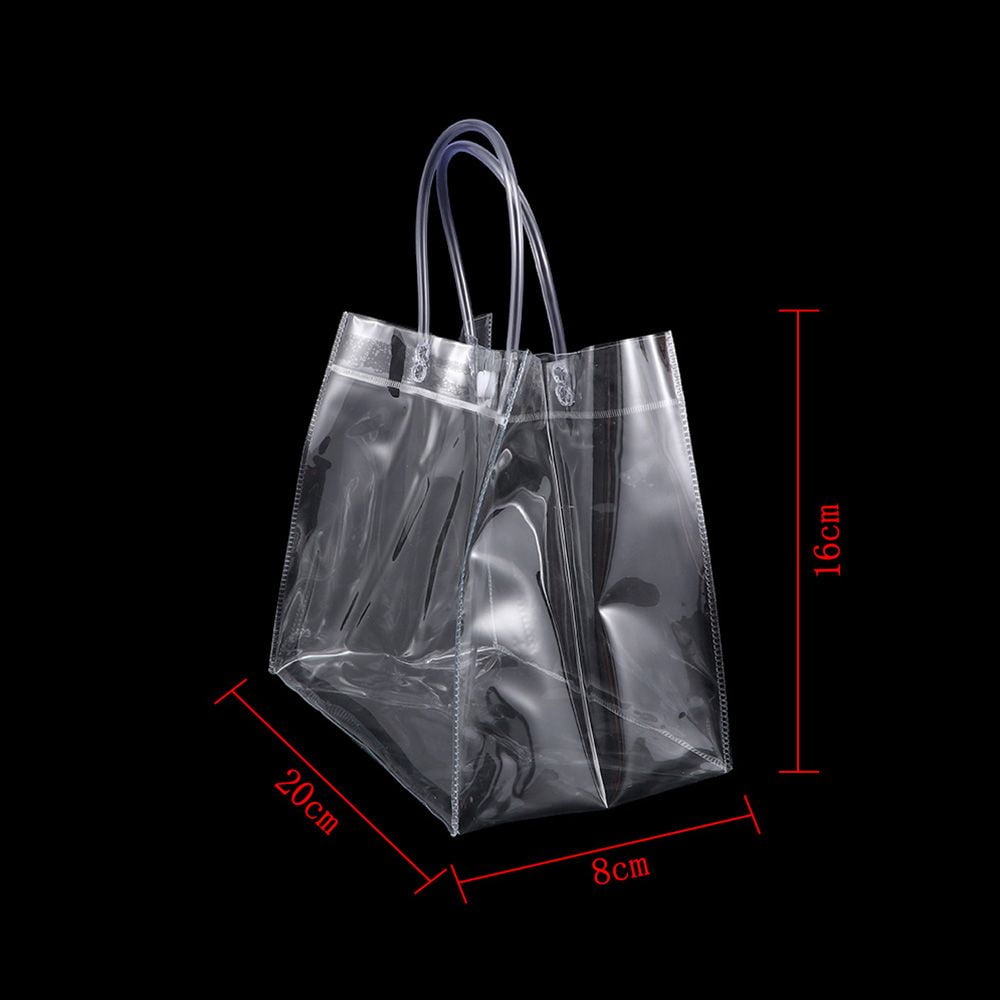 Stadium Gift Tote Bags Purse Snap Environmentally Plastic Bag ...