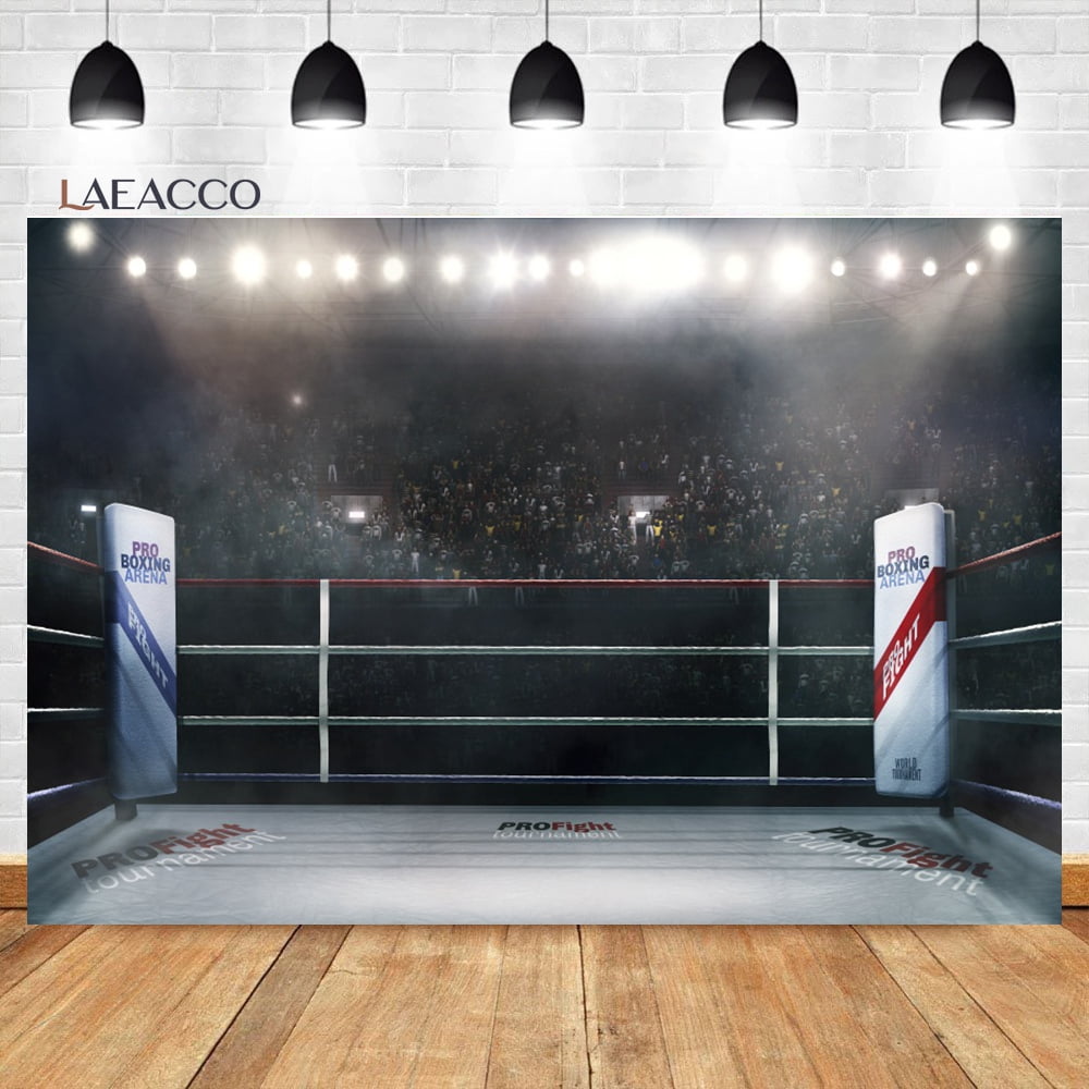 Stadium Lighting 3D Professional Boxing Arena Background Sports Match ...