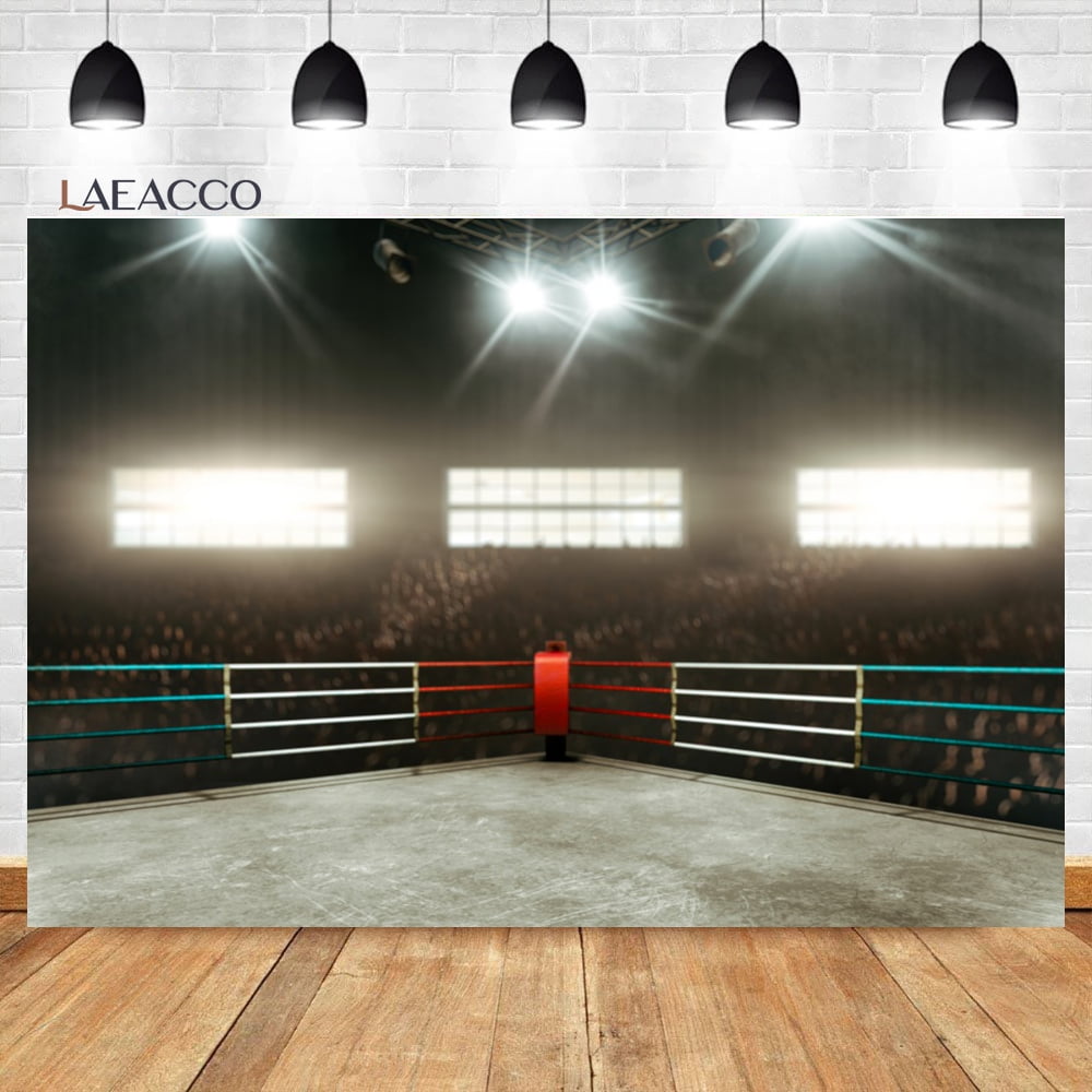Stadium Lighting 3D Professional Boxing Arena Background Sports Match ...