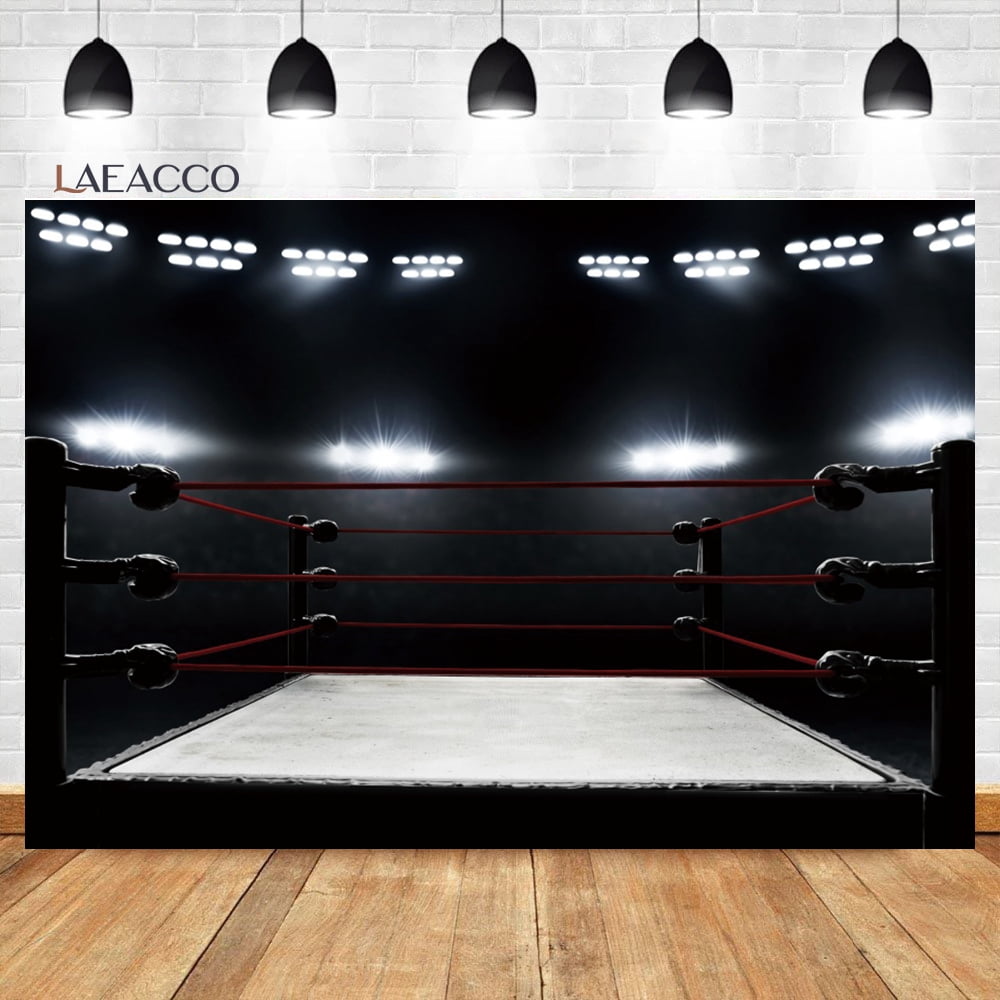 Stadium Lighting 3D Professional Boxing Arena Background Sports Match ...