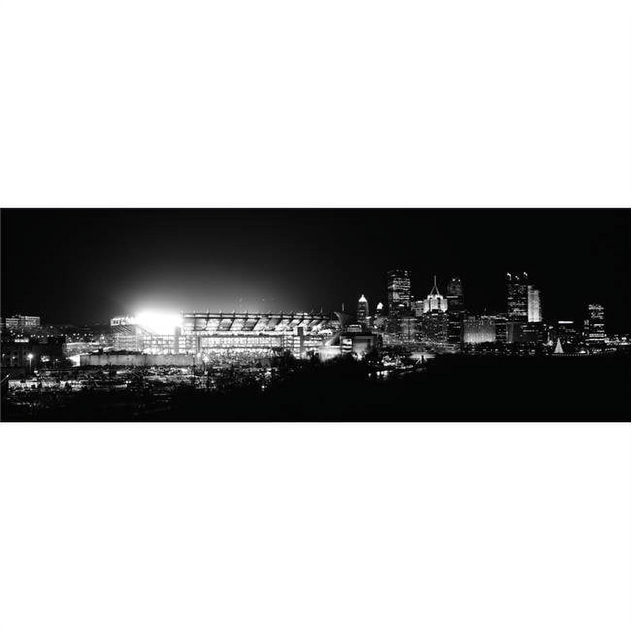 Stadium Lit Up At Night in A City Heinz Field Three Rivers Stadium ...
