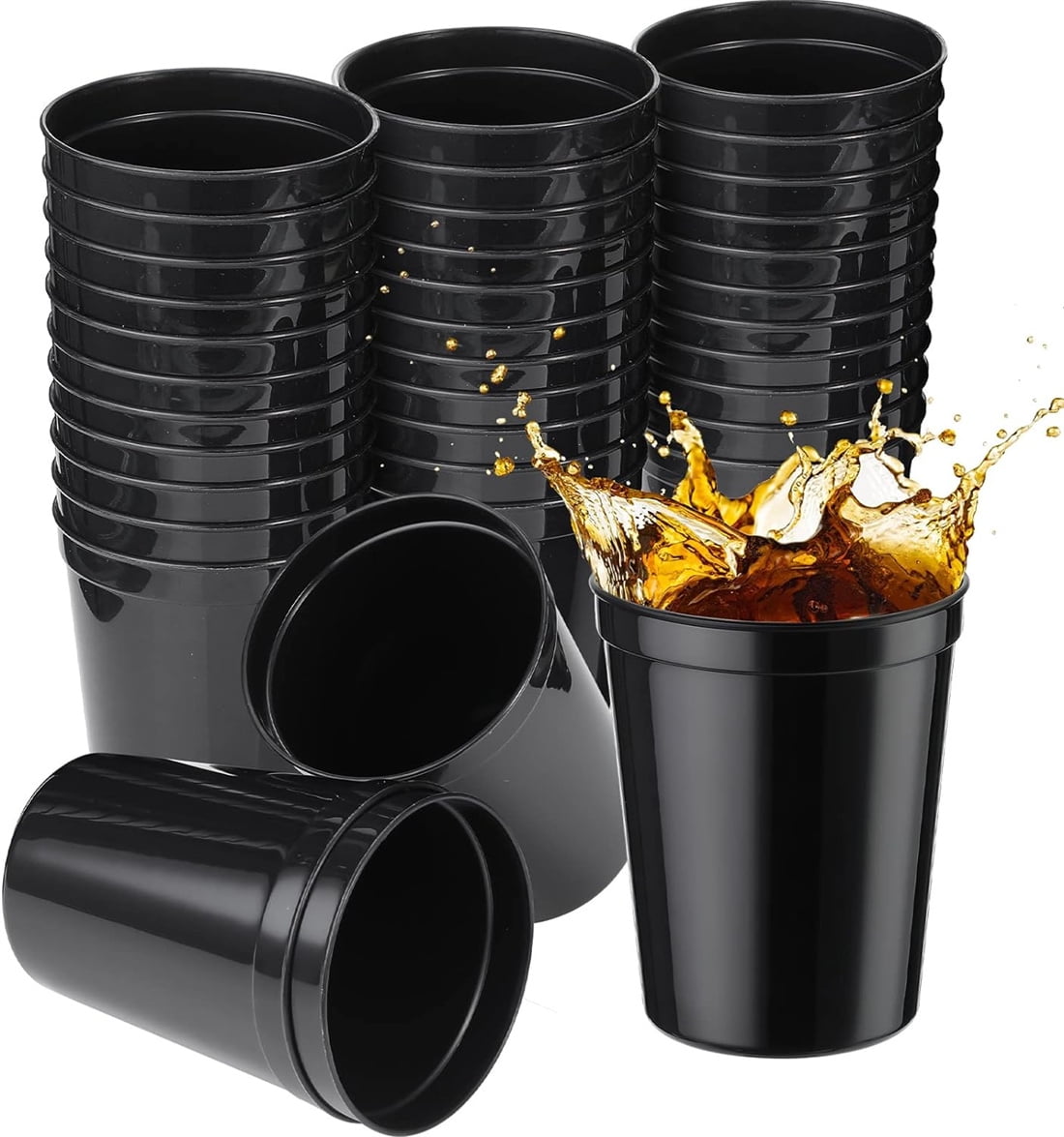 Stadium Plastic Cups Blank, Reusable Drink Tumblers Stadium Cups Party ...